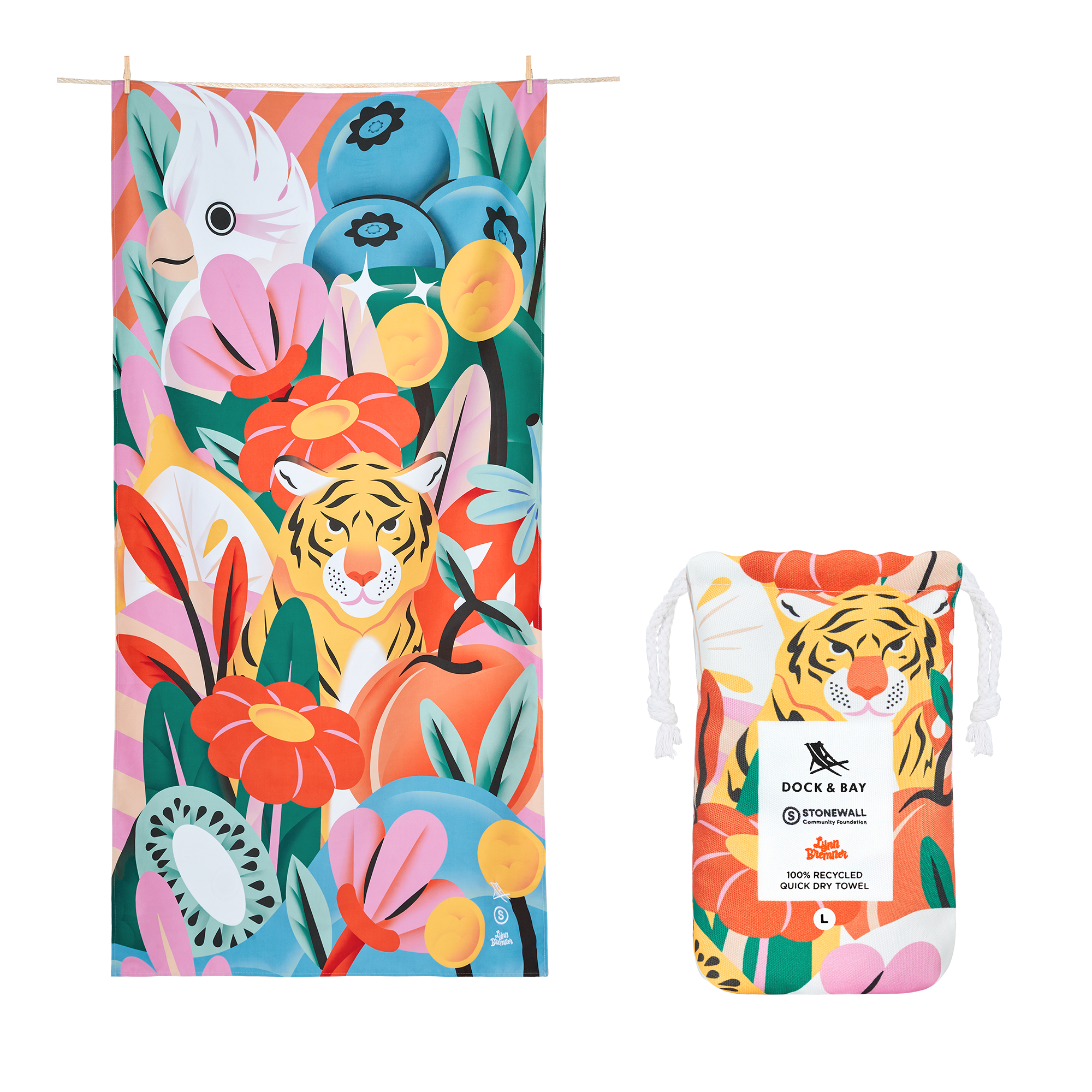 Recycled Beach Towel - made from plastic water bottles | Tropic Artist ...