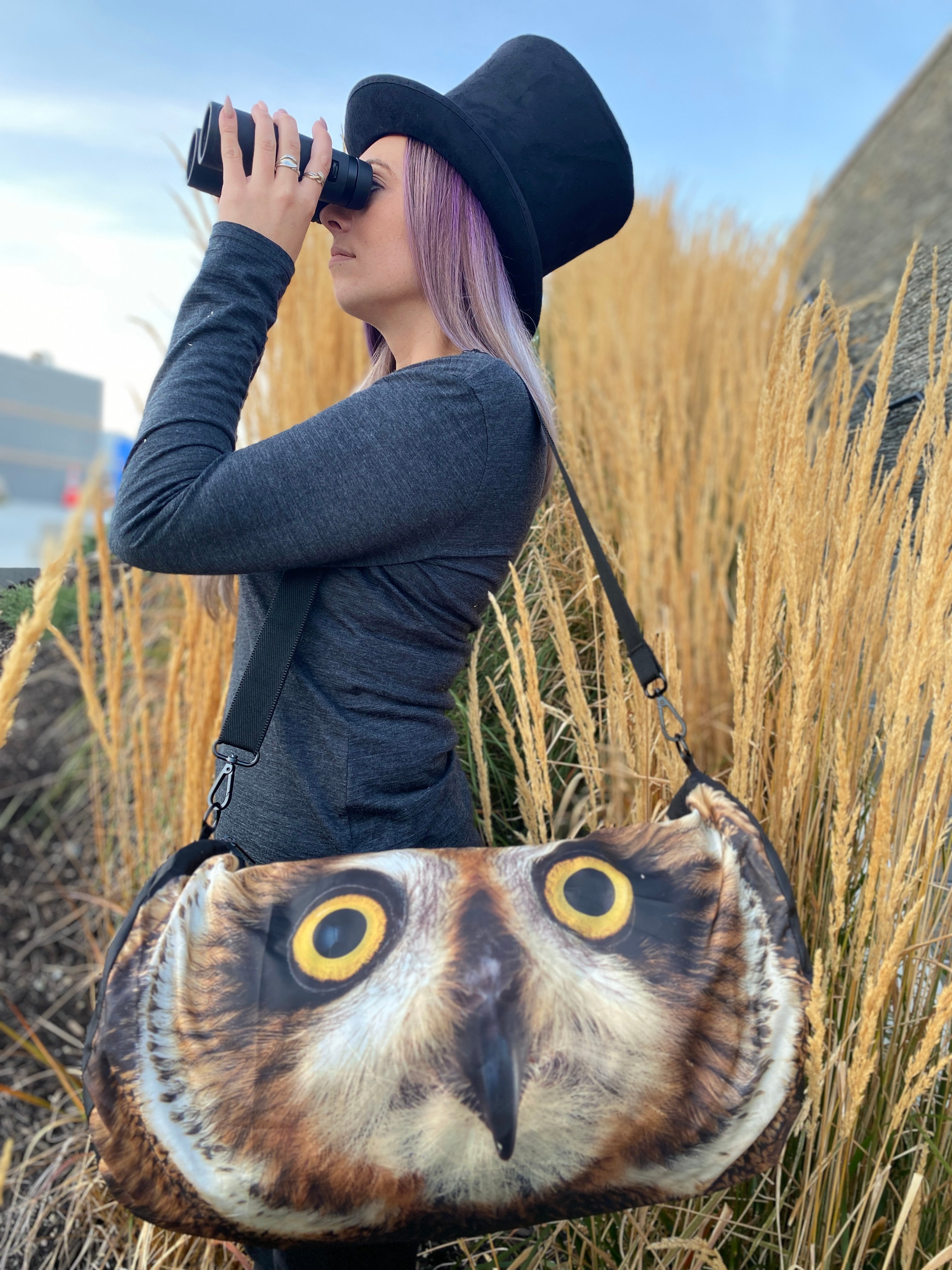 National Geographic "PhotoArk" Reversible Duffel Bag | Owl / Tiger – WanderlustStuff